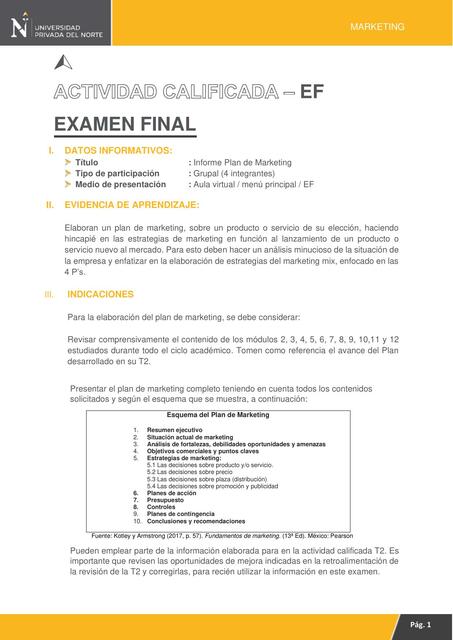 EF Marketing G7 Carranza Olivera Segundo Julián | Jeanpaul | uDocz