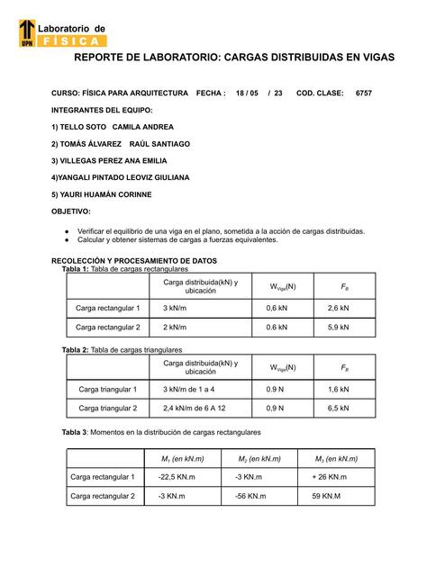 REPORTE LAB FISIARQ S09 CDV | Ana Villegas | uDocz