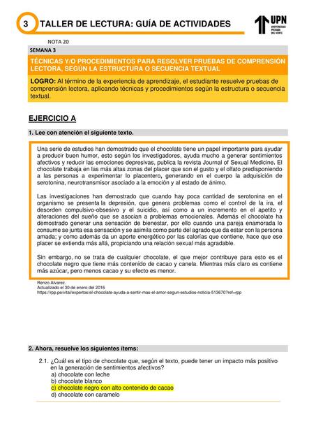 SEM 3 Guía de actividades de lectura 1 | Fabio | uDocz