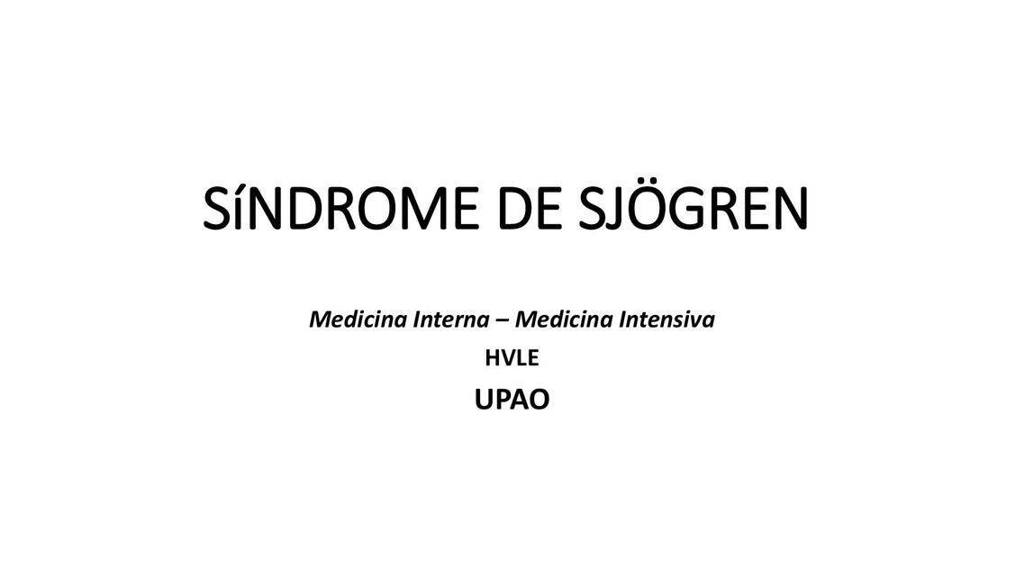 SIND DE SJOGRËN | Ana Claudia | uDocz