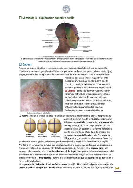 Semiología - Cabeza y cuello | Welbert Almeida Leite | uDocz