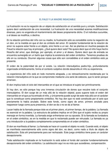 el falo y la madre insaciable | allan | uDocz