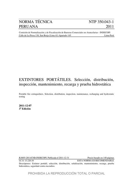 NTP 350 043 1 EXTINTORES PORTATILES | Jorge Juan | uDocz