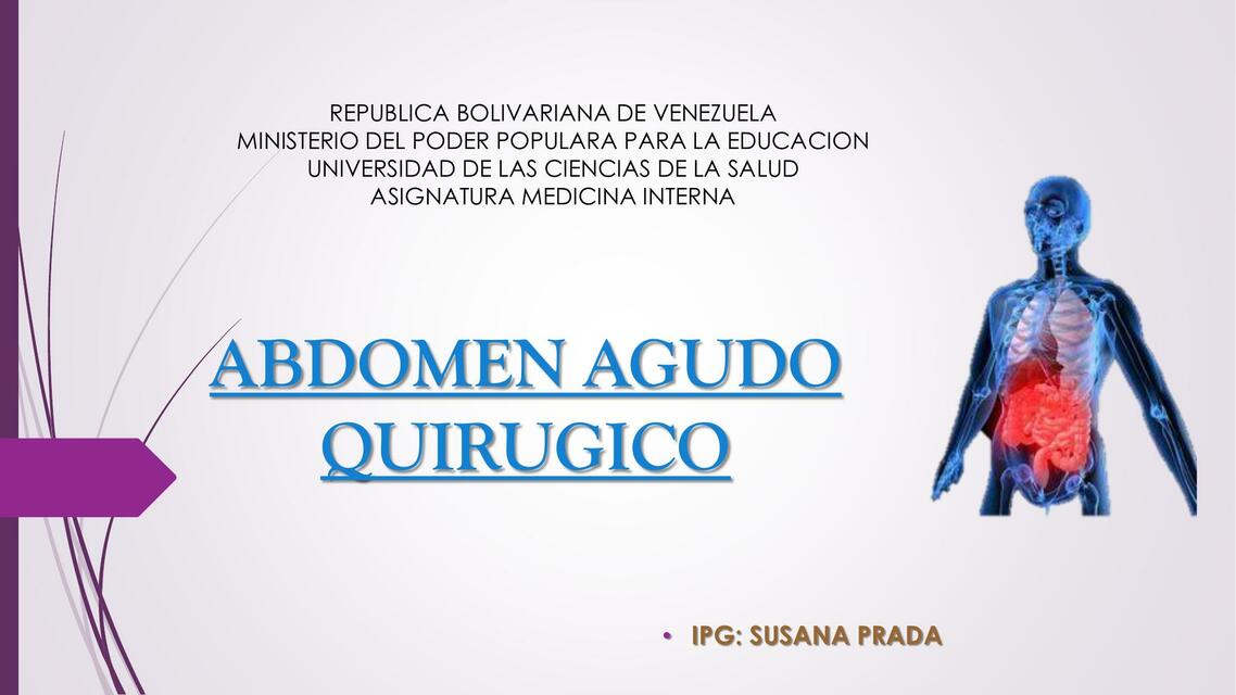 ABDOMEN AGUDO QUIRURGICO | Anthling Pereira | uDocz