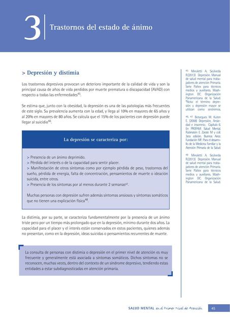 Flashcards de Trastornos del estado de animo | Por Celeste Codutti | uDocz