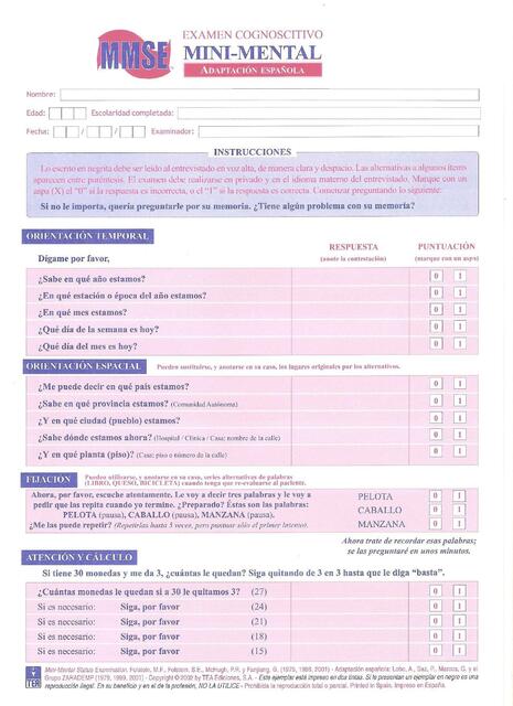 minimental | Mariano Romero | uDocz