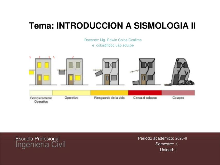 INGENIERÍA SÍSMICA - INTRODUCCION A SISMOLOGIA II | INGENIEROS LMI | uDocz
