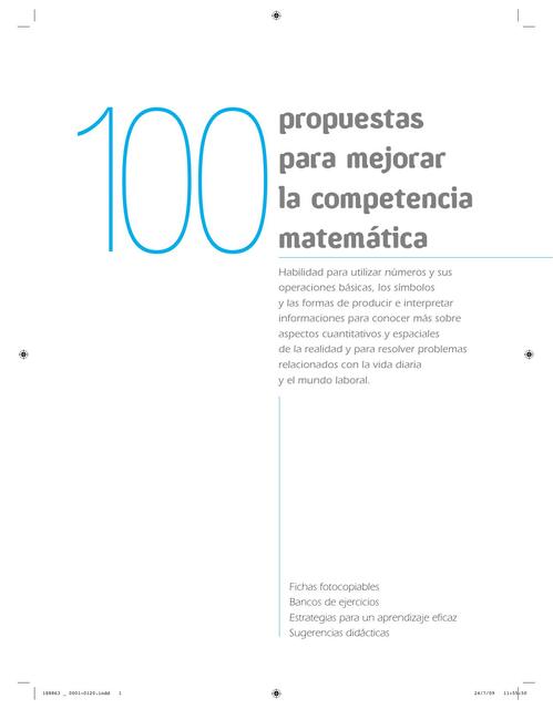 100 PREGUNTAS PARA MEJORAR LA COMPETENCIA MATEMÁTICA | Luna | uDocz