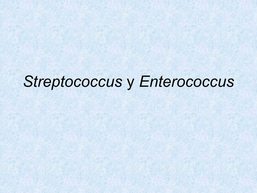 Streptococcus y Enterococcus | Andree Ortiz | uDocz