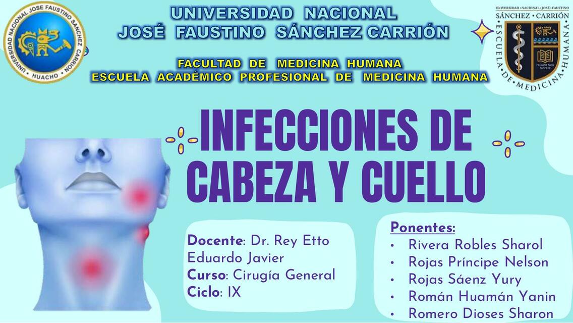 Infecciones de cabeza y cuello | Apuntes Medicos | uDocz