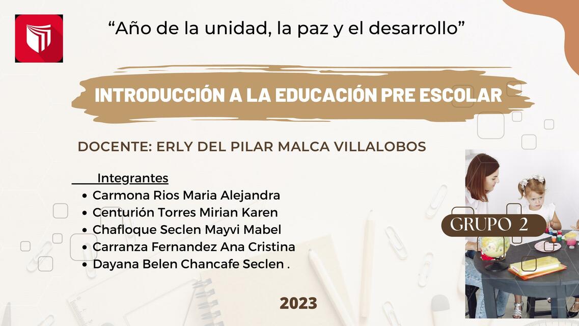 Introducción a la educación pre escolar | Mirian Karen Centurión Torres | uDocz