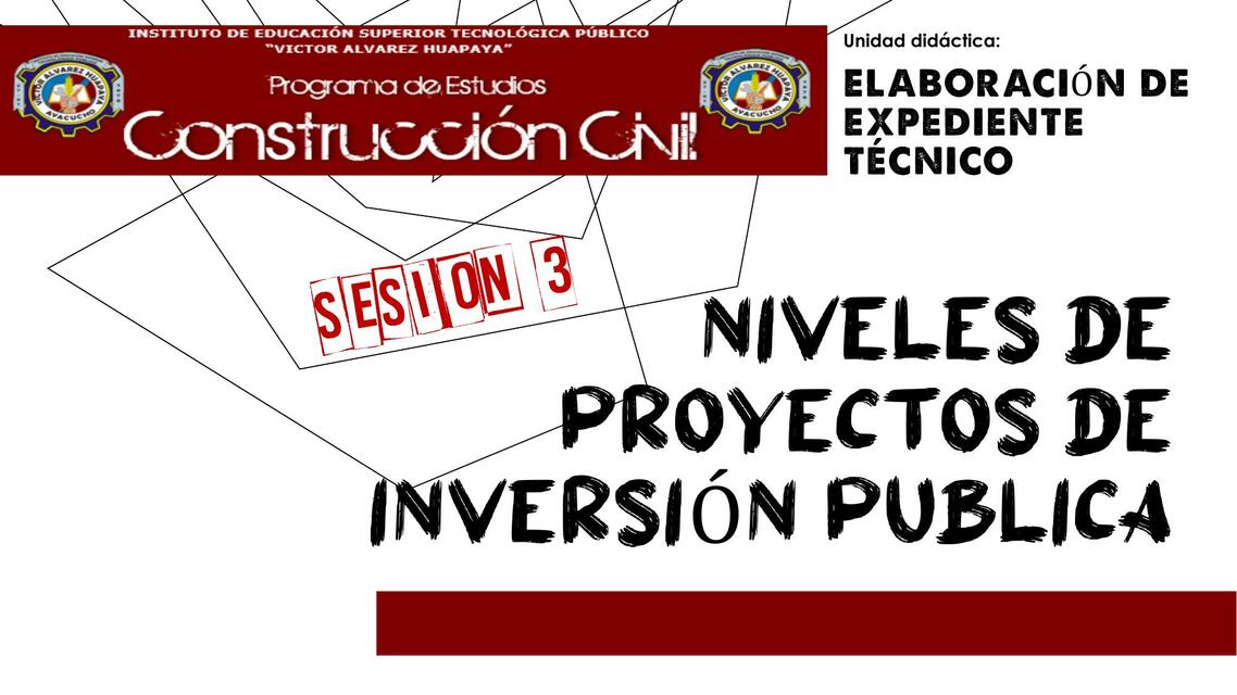 SESION 3 Niveles de proyectos de inversión publica | Rubén Paucar | uDocz