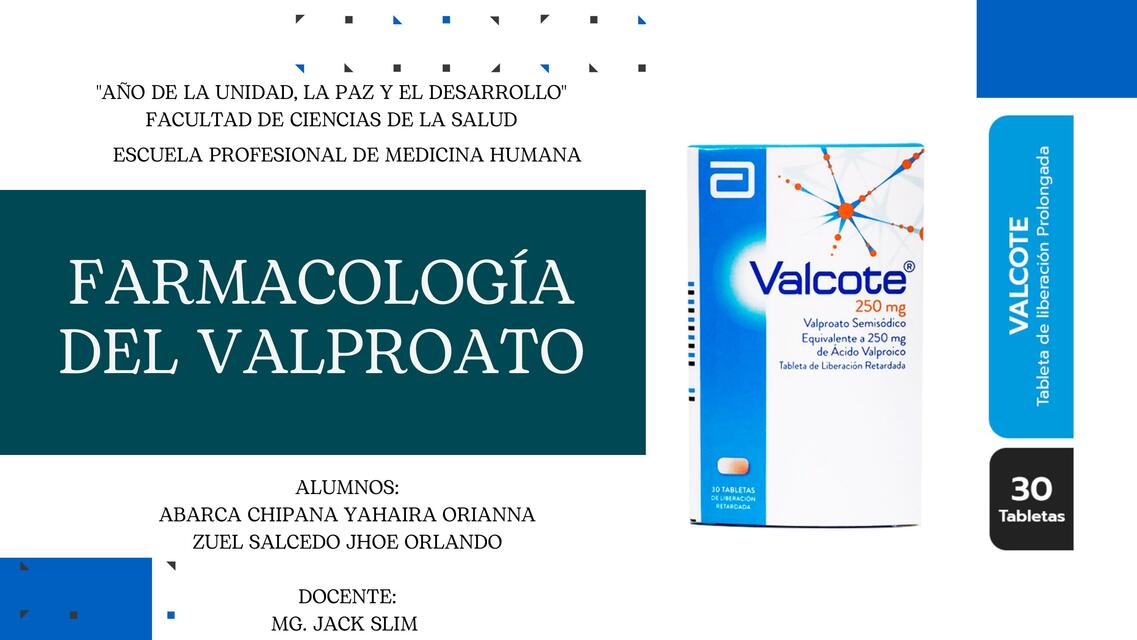 FARMACOLOGIA DEL VALPROATO | Esteban C.V | uDocz