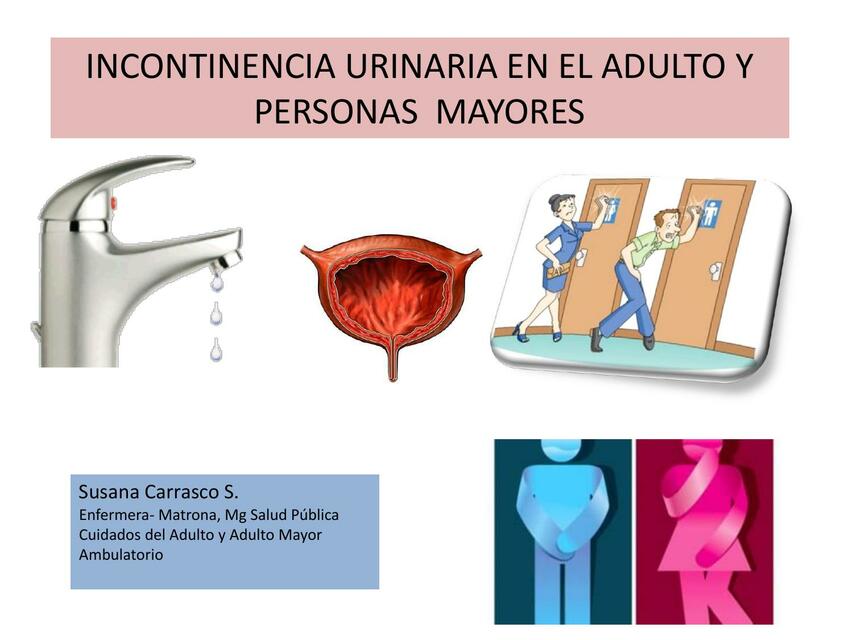 INCONTINENCIA URINARIA EN EL ADULTO Y ADULTO MAYOR | Fran Aguilar 💙 | uDocz