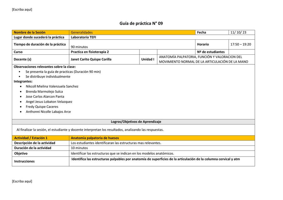FISIO2 Guía de práctica N9 FALTA COMPLETAR caso cl | Brenda | uDocz