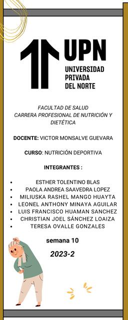 NUTRI DEPOR SEM 10 | Alejandra Blas | uDocz