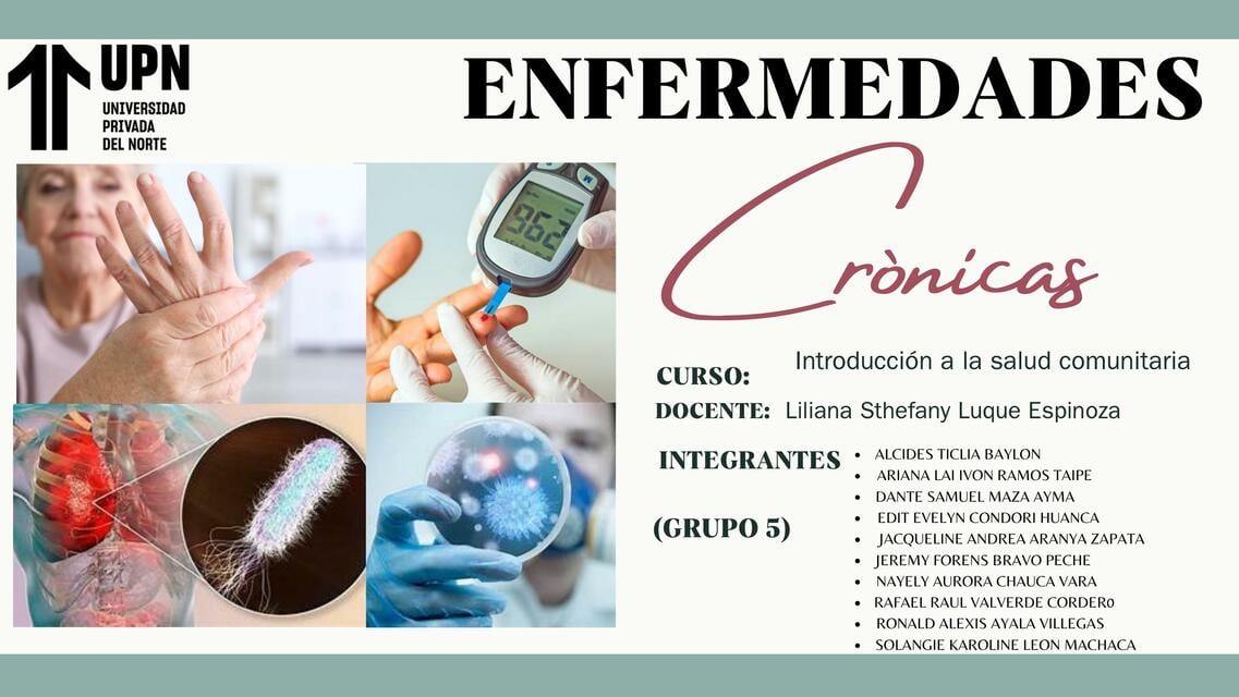ENFERMEDADES CRÓNICAS GRUPO 5 | Solangie León | uDocz