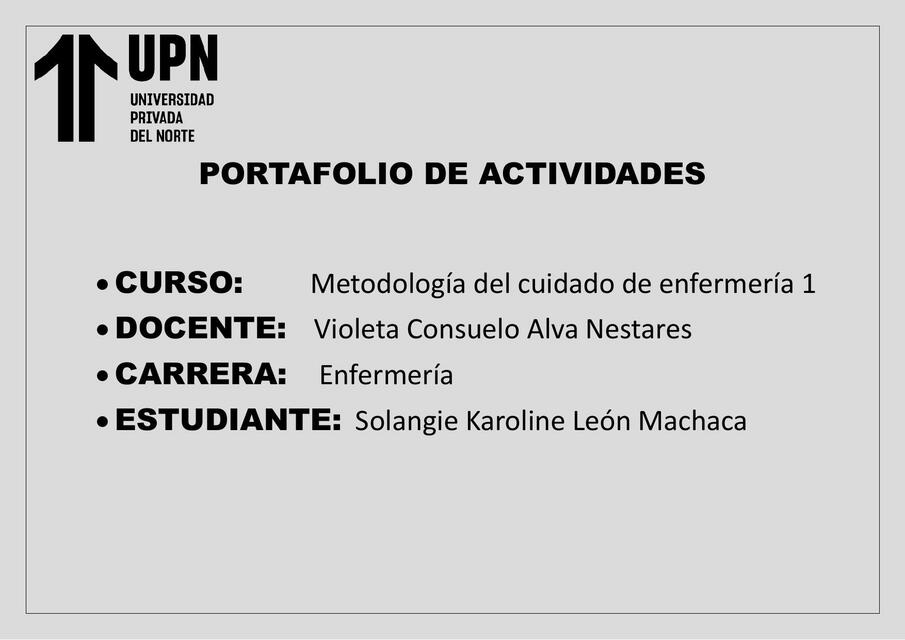 PORTAFOLIO DE ACTIVIDADES | Solangie León | uDocz