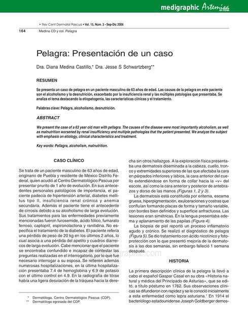 Pelagra: Presentación de un caso | a | uDocz
