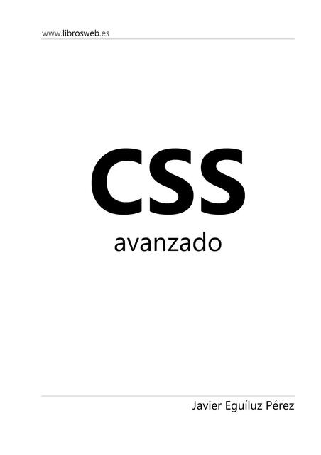 CSS Avanzado Eguiluz Perez Javier | Jhorman | uDocz