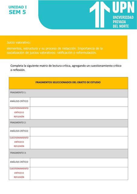 Matriz de lectura | Dayana | uDocz