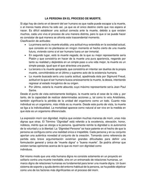 resumen proceso de muerte | GS | uDocz