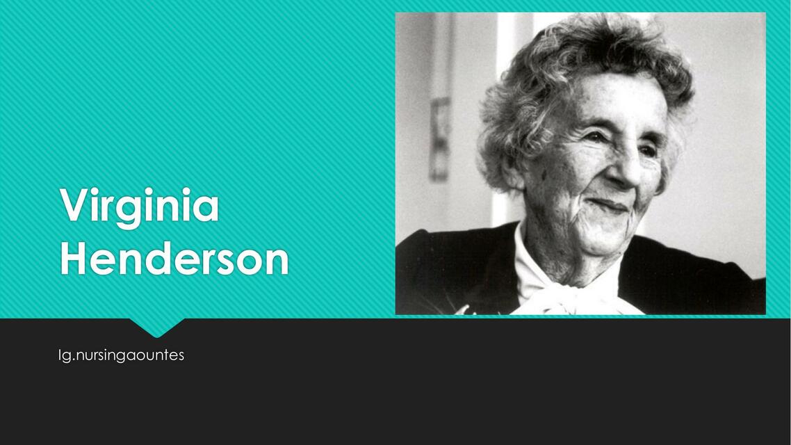VIRGINIA HENDERSON | nursing apuntes | uDocz