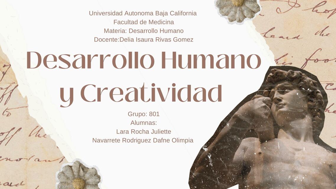 Desarrollo Humano y Creatividad | Dafne Olimpia | uDocz