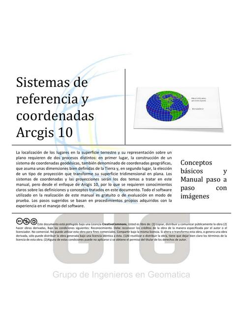 Sistemas de Referencia y Coordenadas en Arcgis | luis enrique salgado ...