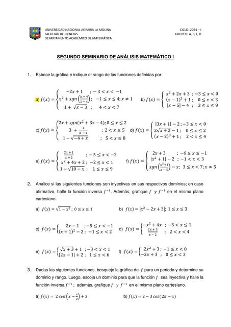 Segundo seminario de analisis matemático | George Keni | uDocz