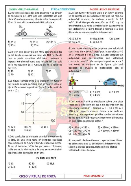 MRU MRUV GRAFICAS | Candy Uribe Lozada | uDocz