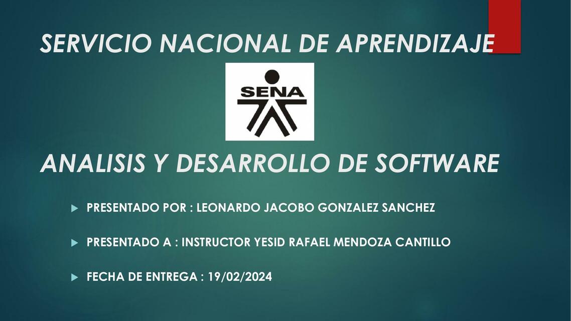 Análisis y desarrollo de software | leonardo | uDocz