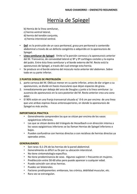 Hernia de Spiegel | Iman Paraguay | uDocz