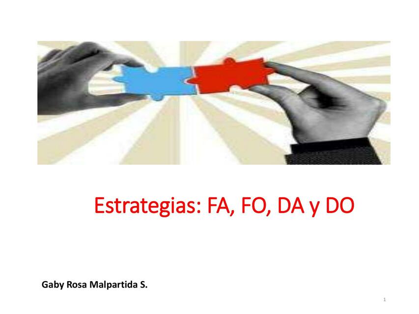 ESTRATEGIAS FA FO DA DO | leoniza ganoza | uDocz