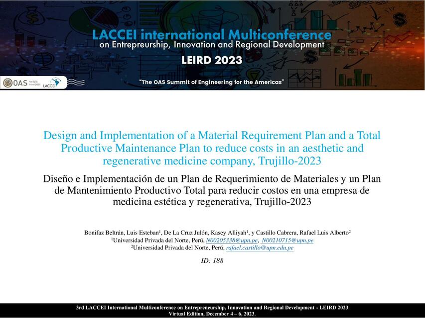 Presentación Paper Leird - Scopus | Kasey De La Cruz | uDocz