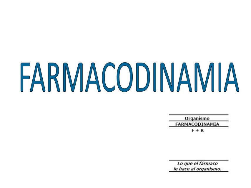 farmacodinamia | Nancy Sosa | uDocz