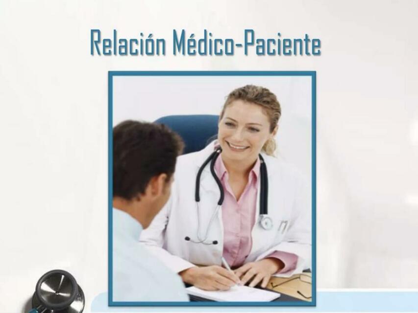 RELACION MEDICO PACIENTE 1 | Samuel Alejandro | uDocz