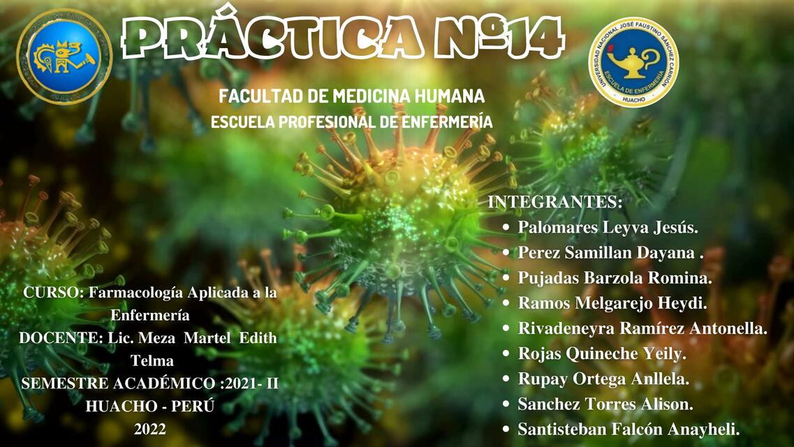 CASO CLINICO 14-FARMACOLOGÍA | ENFER-WAY HMRM. | uDocz