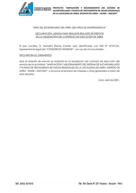 2 12 01 Reajuste Precios Anra 04 | Edison Jerson Ramirez Toledo | uDocz