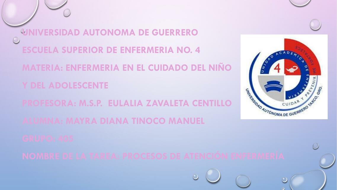 PLACE DIARREA MAYRA DIANA TINOCO MANUEL 405 pptx | May Tinoco | uDocz