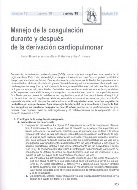 18 Manejo de la coagulación durante y después de la derivacion cardiopulmonar | Daniela Cárdenas ...