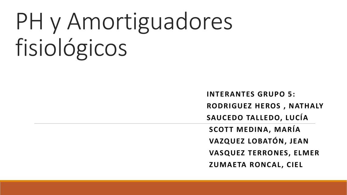 PH Y AMORTIGUADORES FISIOLOGICOS | Viviana Lopez Miranda | uDocz