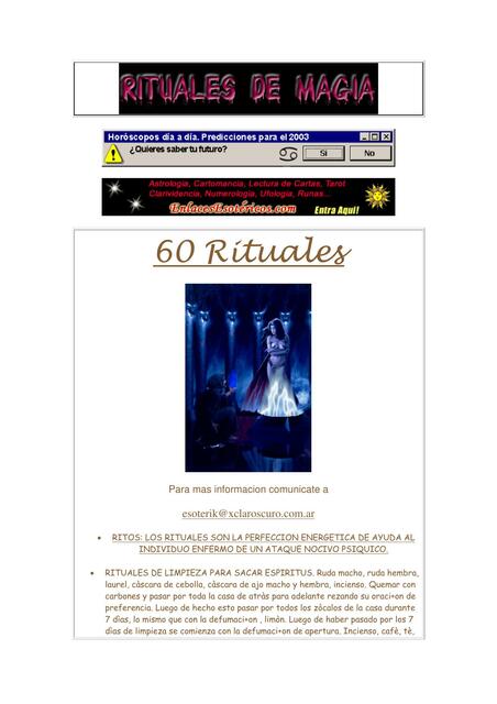 60 rituales de magia | Shary | uDocz