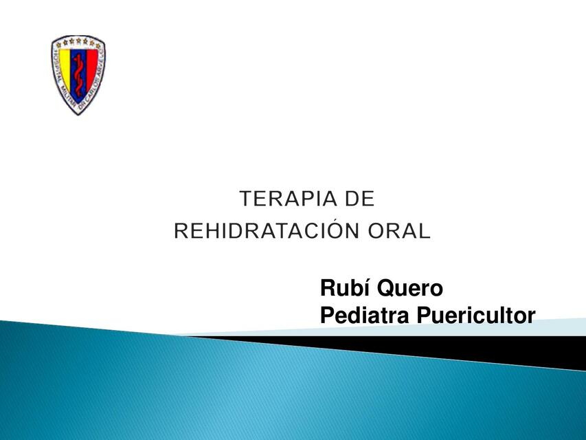 Terapía de rehidratación oral | jose rojas | uDocz