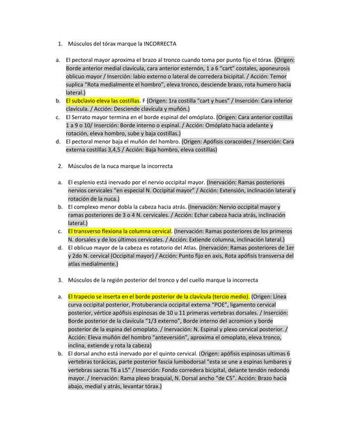 EXAMEN DE ANATOMÍA | Futuro Doctor | uDocz