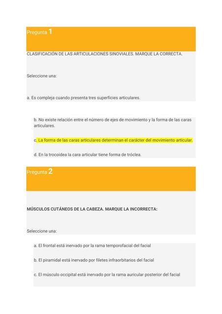 EXAMEN DE ANATOMIA | Futuro Doctor | uDocz