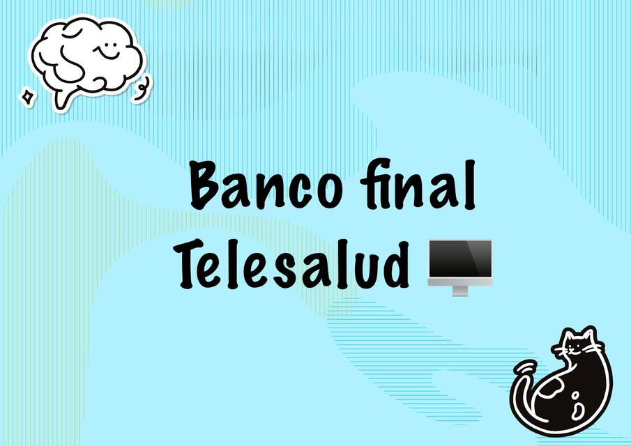 Banco Final Telesalud | Natalie Sosa | uDocz