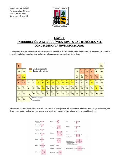 T Bioca 1 Introducción a la Bioquímica | delfi | uDocz