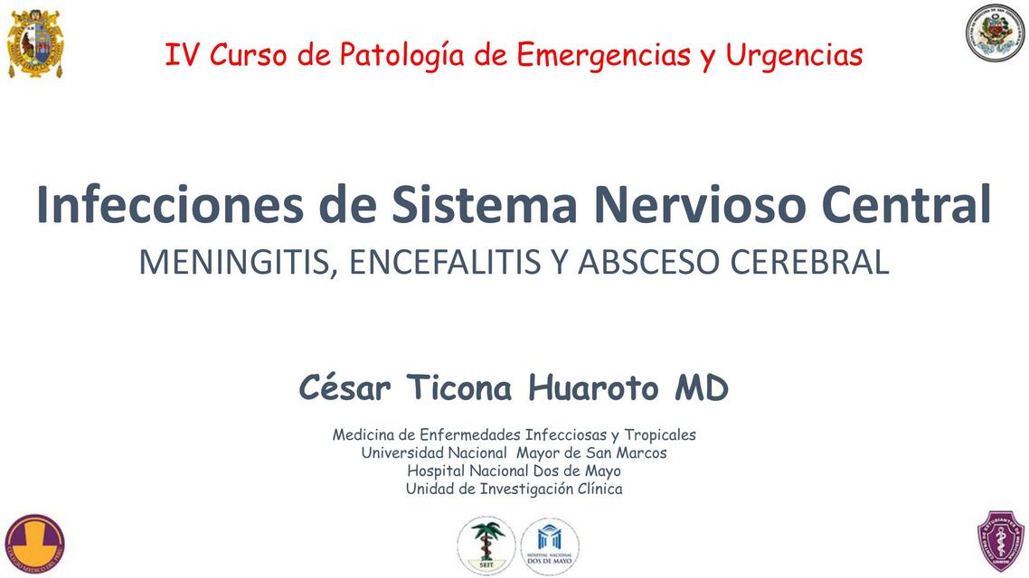 Infecciones en el SNC | Un poco de cursos | uDocz