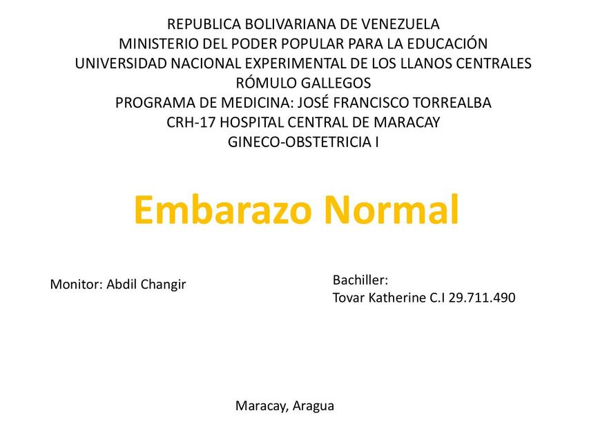 Embarazo Normal | Luisanny Padrino | uDocz